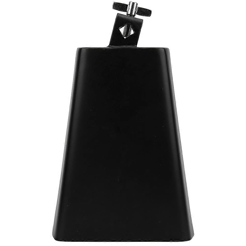 7 Inch Black Metal Cowbell Cattle Bell Percussion Musical Instrument7 ...