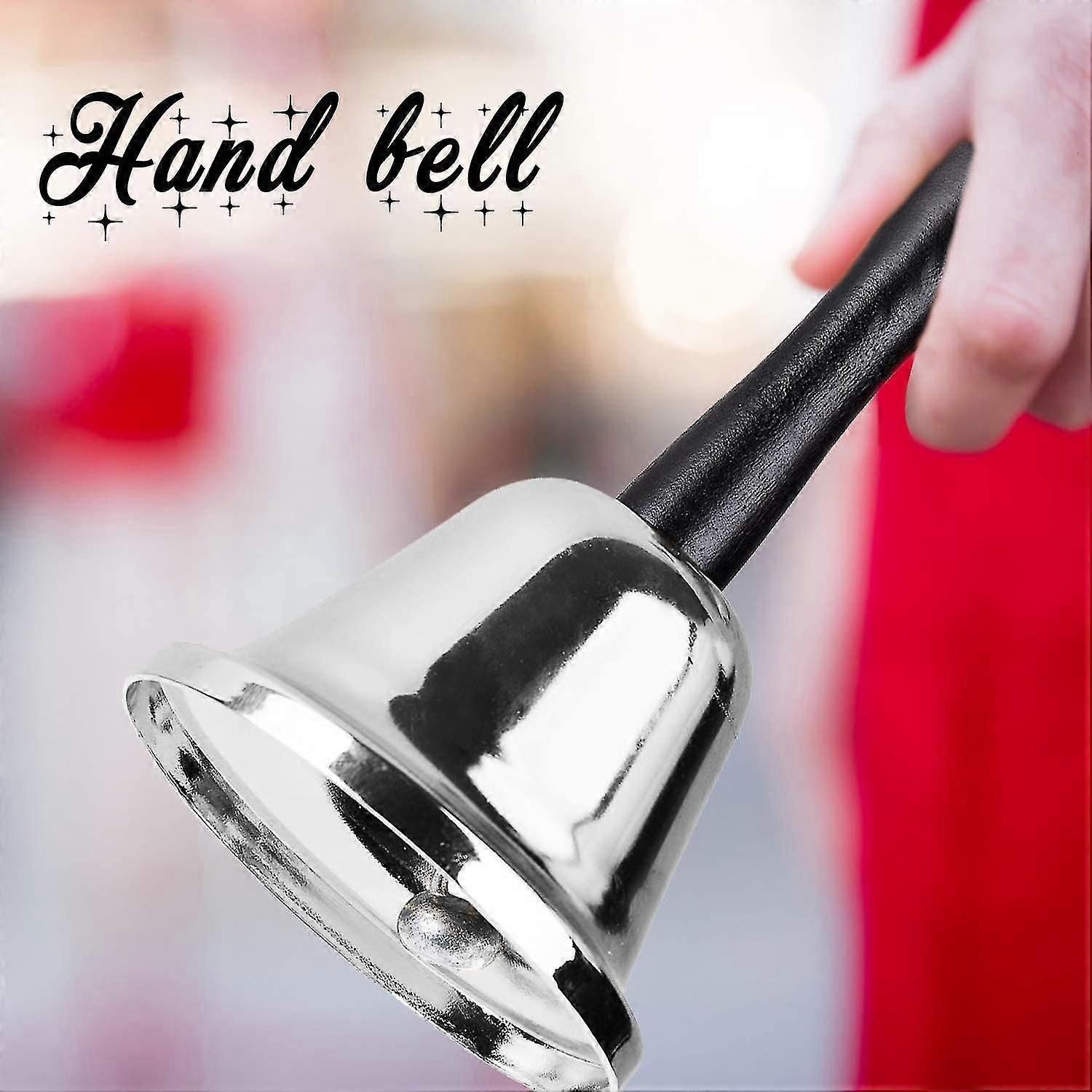 Stainless Steel Hand Bell, Attention School Bell Metal Loud Call Hand ...