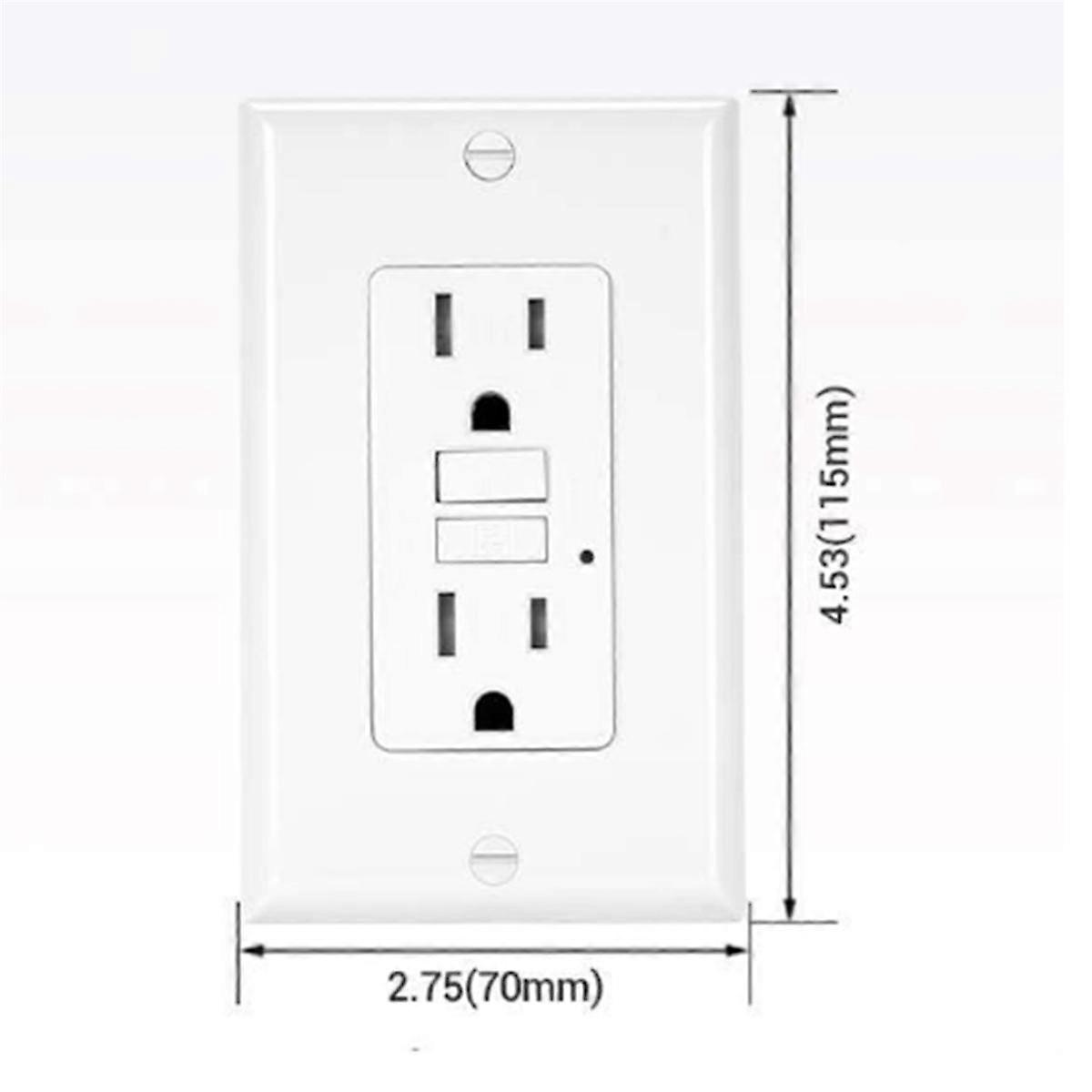 GFCI Outlet 15 Amp, Self-Test GFI Electrical Outlet, Tamper GFCI ...