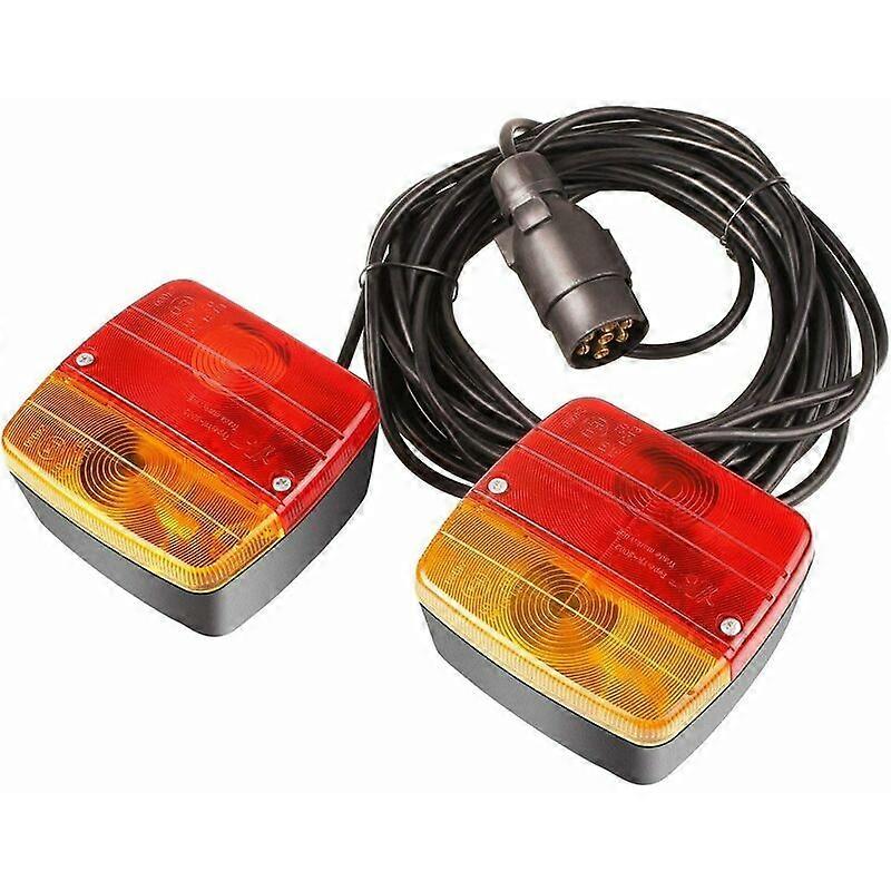 Rear Lights with Magnetic Base Trailer Lighting with Wired Magnet 12V ...