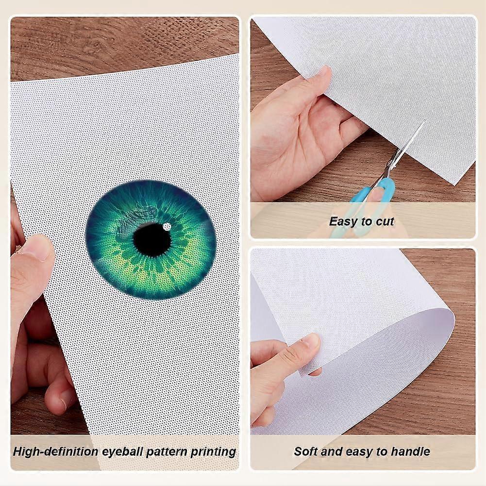 Custom Fursuit Eye Mesh 39x11.8inch White PVC Net 0.45mm Thick ...