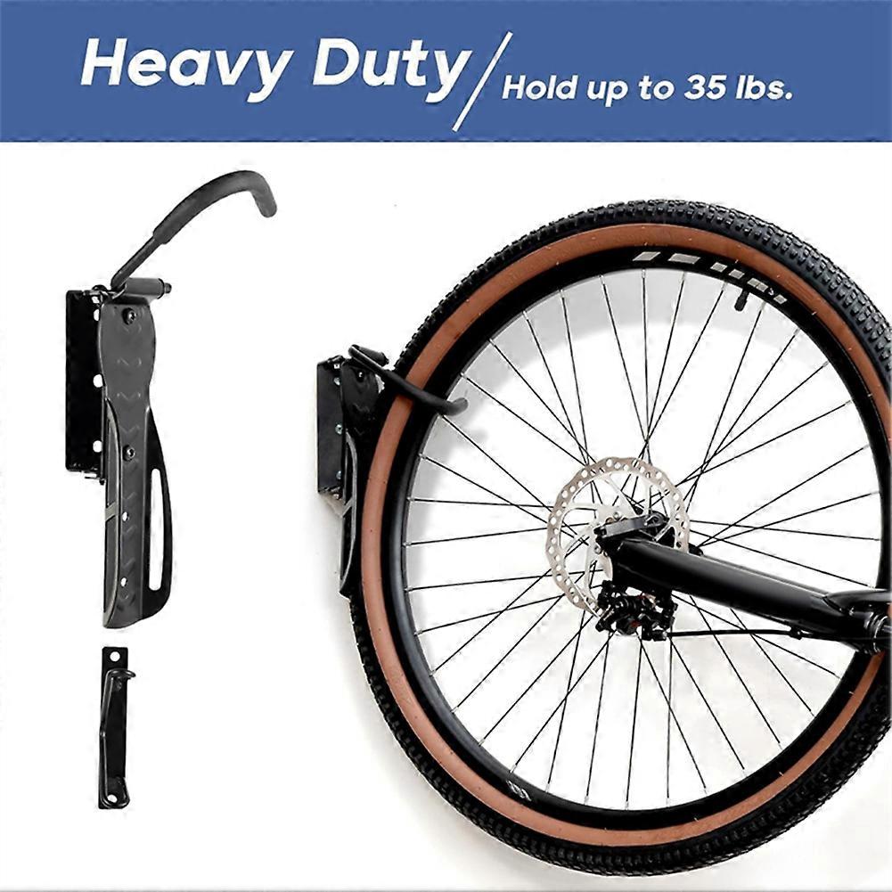 2 PACK Swivel Bike Rack Garage Wall Mount Bike Hangers for Garage Bike Rack Bicycle Storage ...