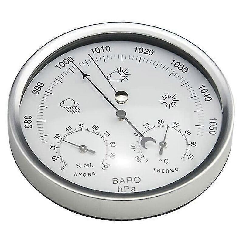 Analog Dial Barometer Weather Station With Thermometer Hygrometer ...