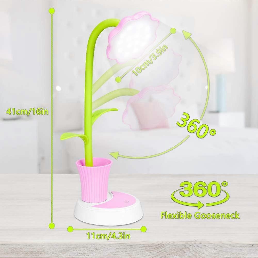Kids Desk Lamp, LED Desk Lamp, Touch Sensor Dimmable Bedside Lamp, Eye ...