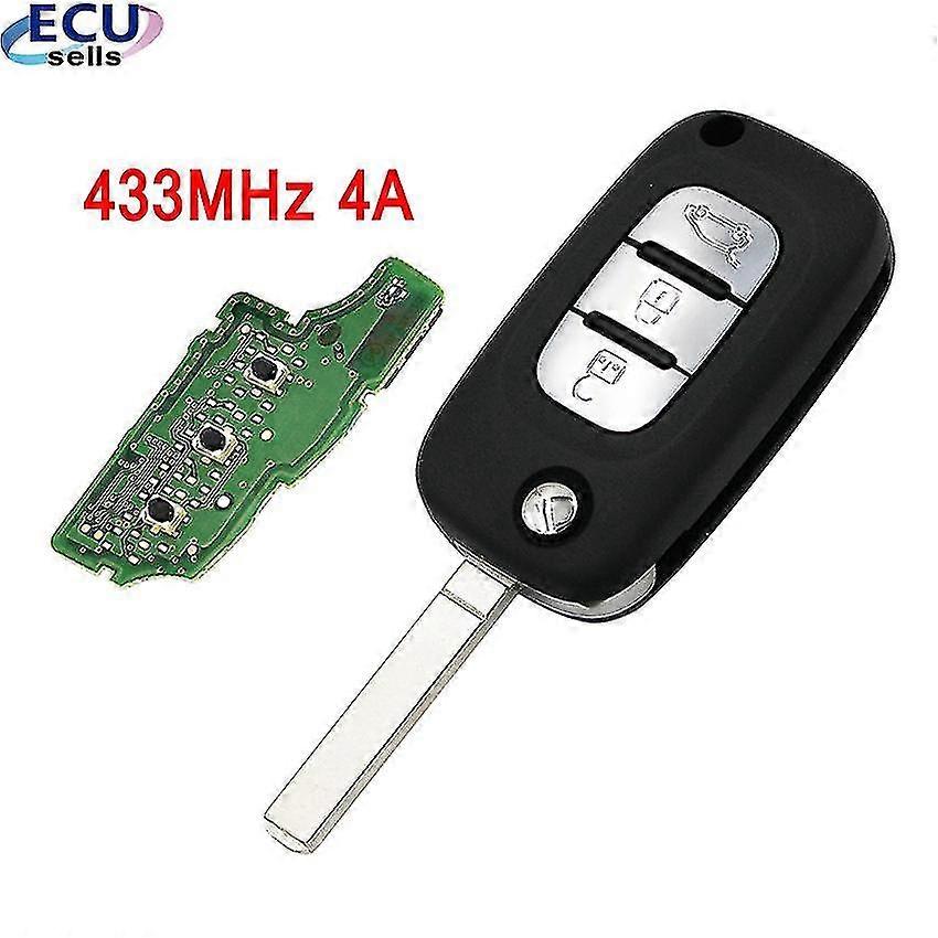Flip Remote Key Fob 3b 433mhz 4a For Benz Smart Fortwo 453 Forfour 2015 ...