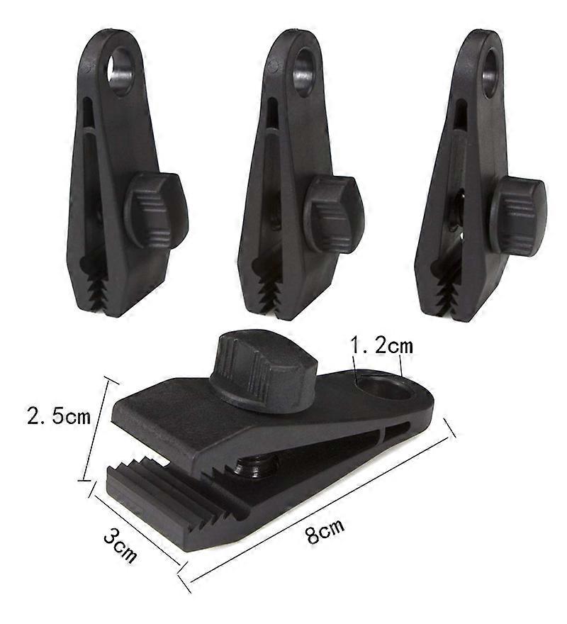 20 Pieces Plastic Tent Clips Multi-Function Secure Tarp Clips Nylon ...