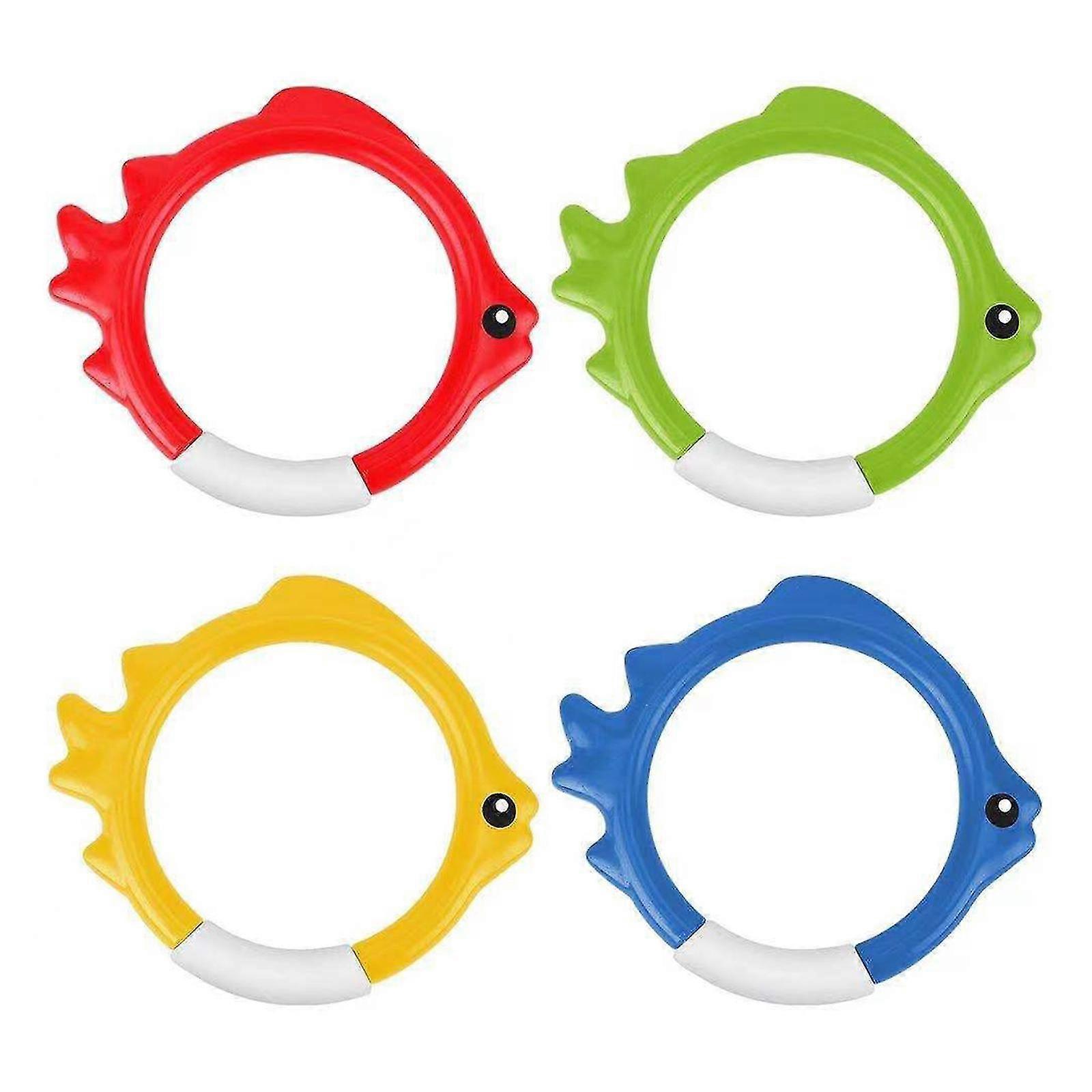 Intex Diving Swimming Pool Play Underwater Fish Rings Sticks 4pack ...