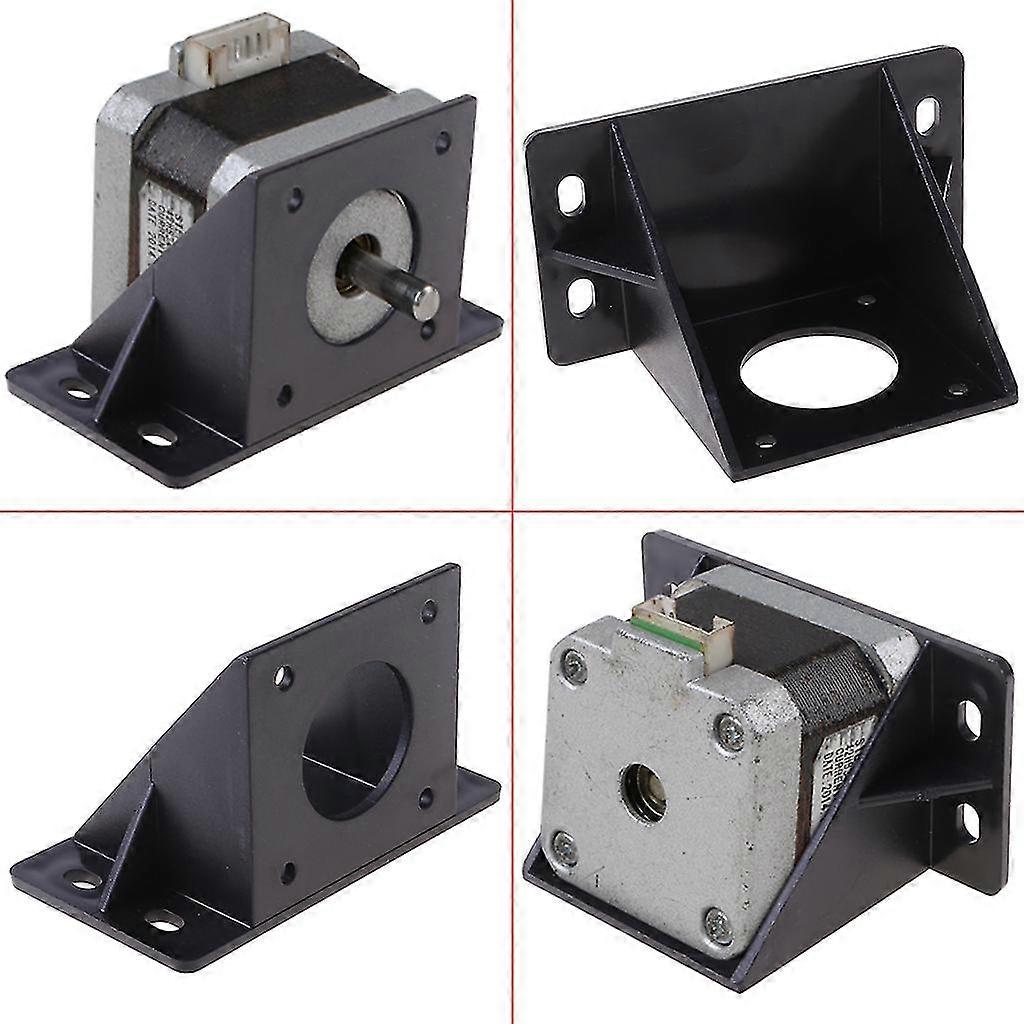 Plastic Bracket For Nema 17 42 Stepper Motor Bracket Black Plastic ...