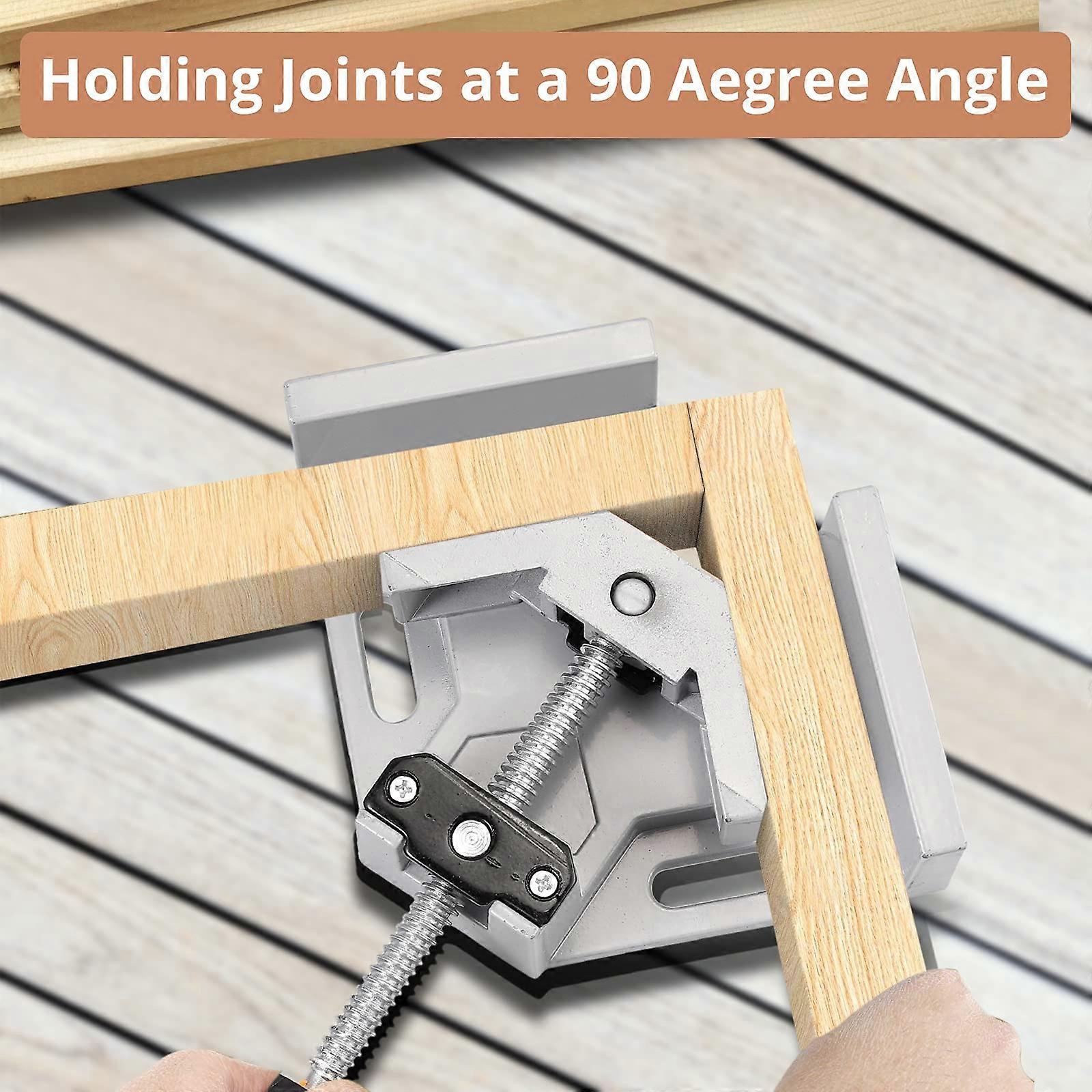 90 Degree Right Angle Clamp, 2pcs Aluminum Alloy Right Angle Clamp Jaw ...