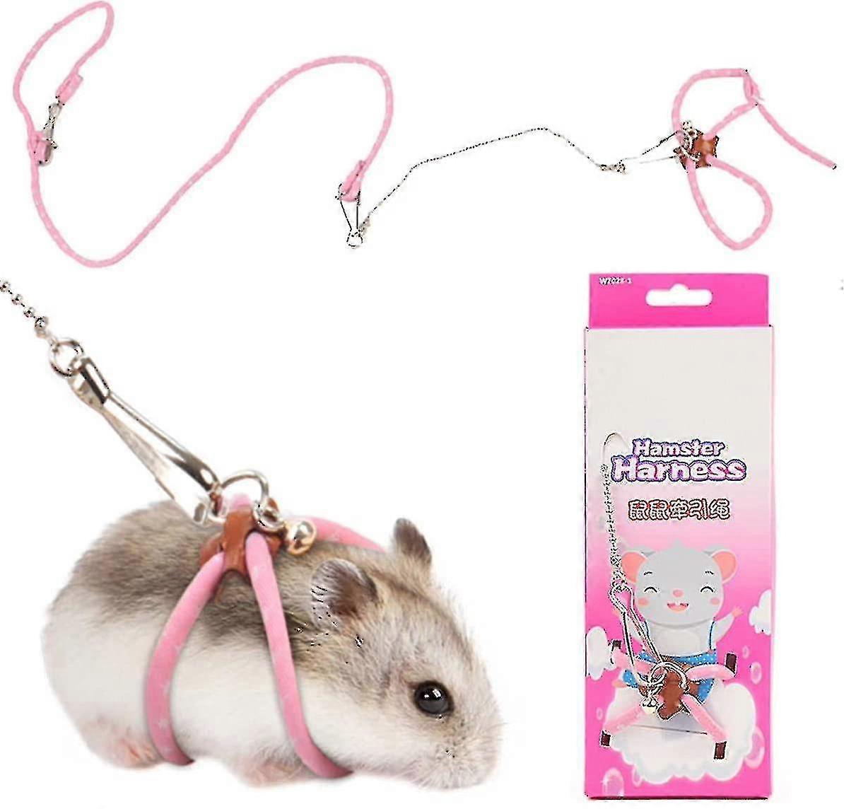 Pet Hamster Harness Small Animals Harness Rope Adjustable Small Animal ...