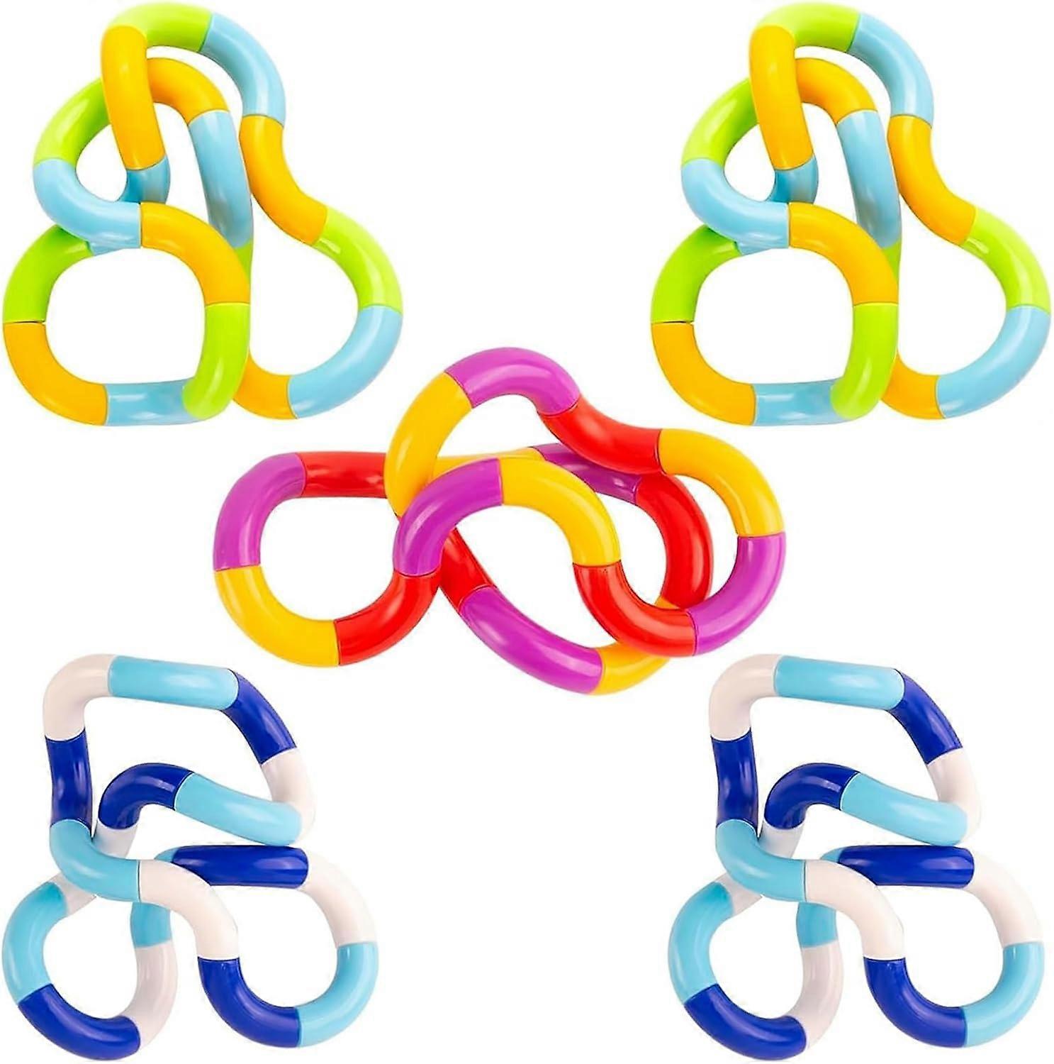 Fidget Toy, 5PCS Tangle Fidget Toys for Adhd, Stress Relief Sensory ...