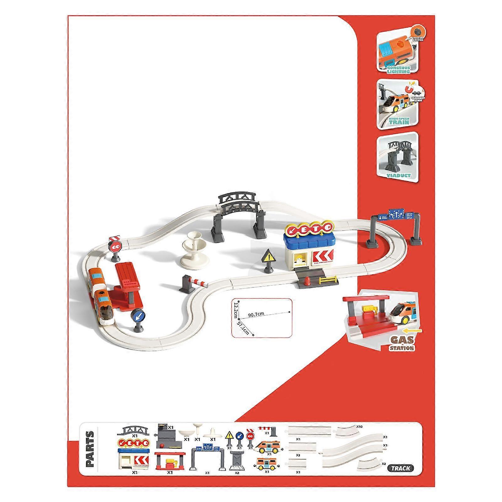 Electric Train Track Set Train Toy Set for Kids Age 3 Years up Birthday ...