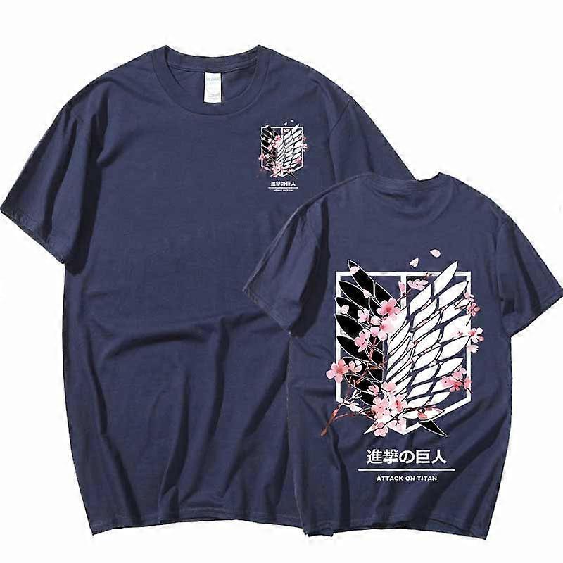 Anime Attack on Titan T-Shirt Men Cotton Ackerman Mikasa Eren Jaeger ...