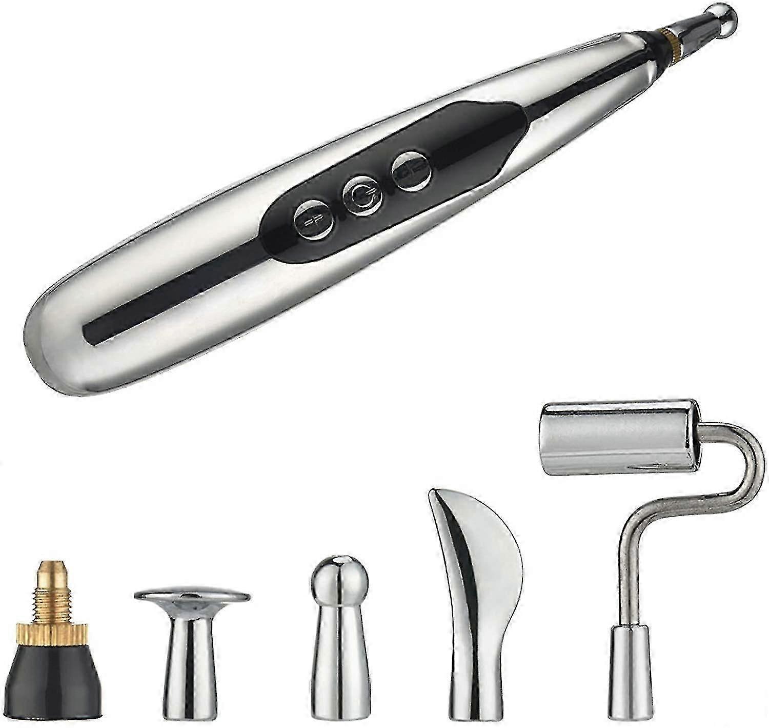 Acupuncture Point Massage Pen 5 Head USB Pulse Magnetic Therapy Dredge ...