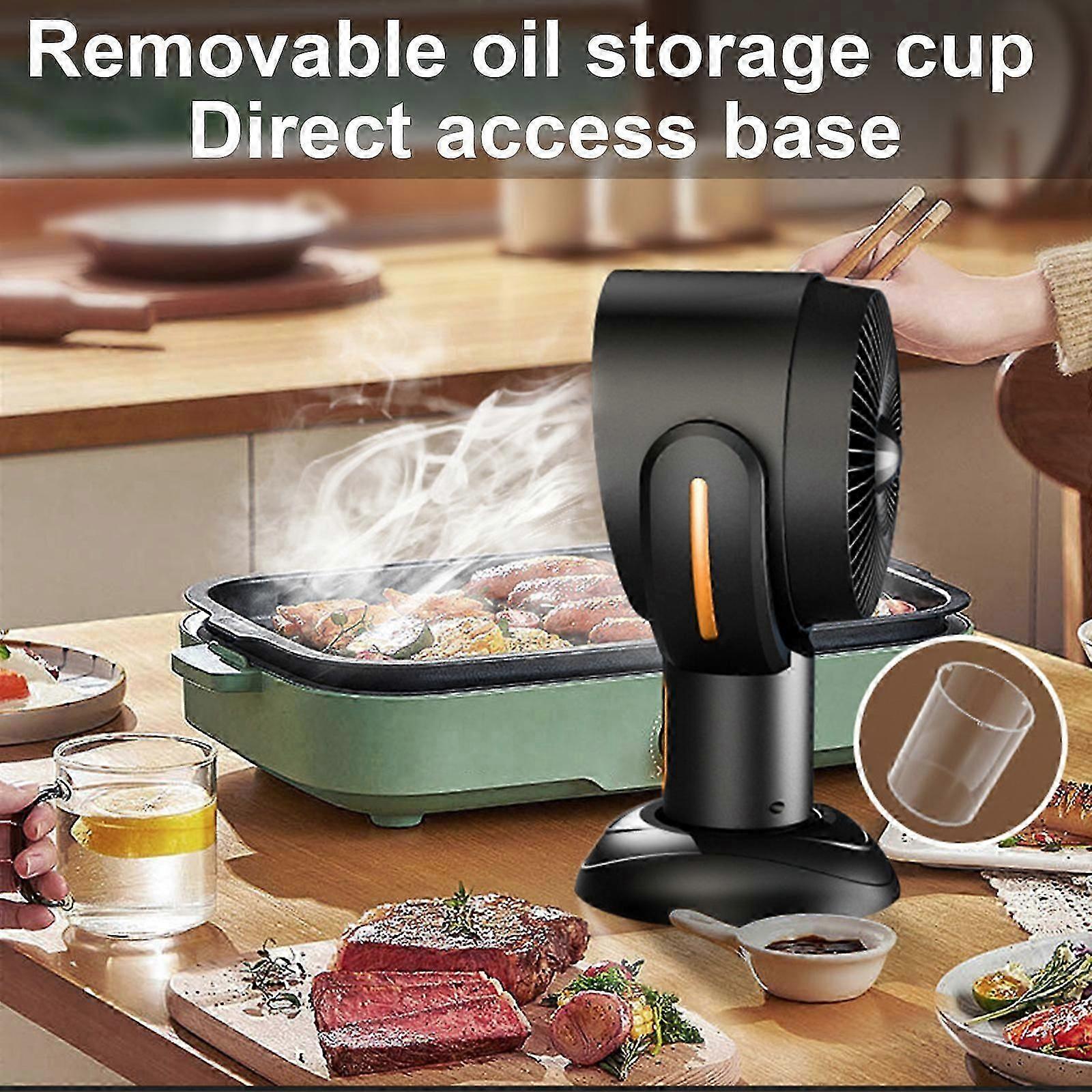 Rechargeable Smoke Away Purifier Fan, Adjustable Portable Extractor Fan Kitchen, Portable Range ...