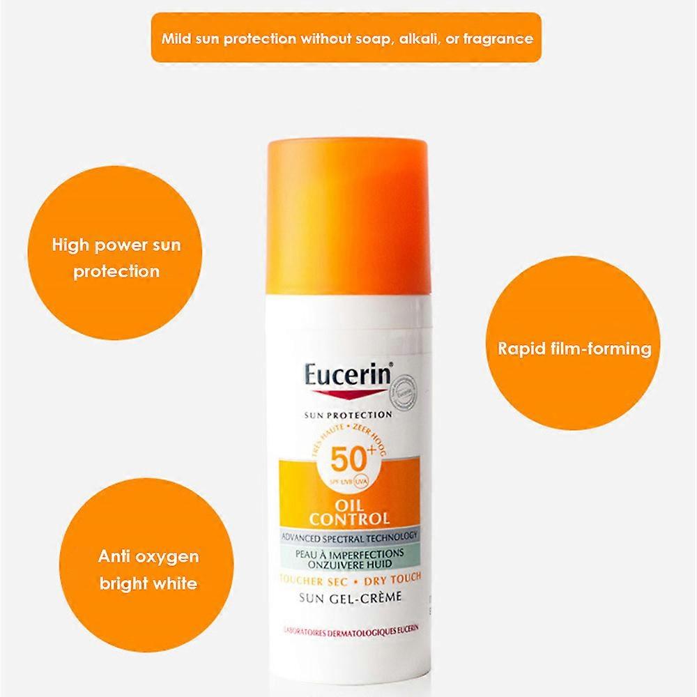 1-3pcs Eucerin Facial Sunscreen Refreshing Oil Control Sunscreen Spf50 ...