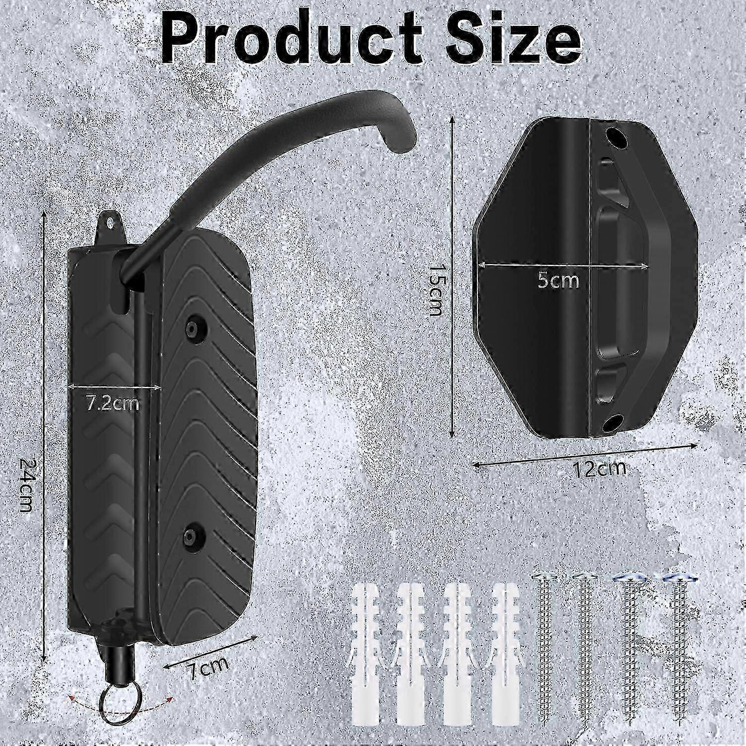 Wall Mount Bicycle Carrier - Swivel Bike Rack Angle and Wall Distance ...