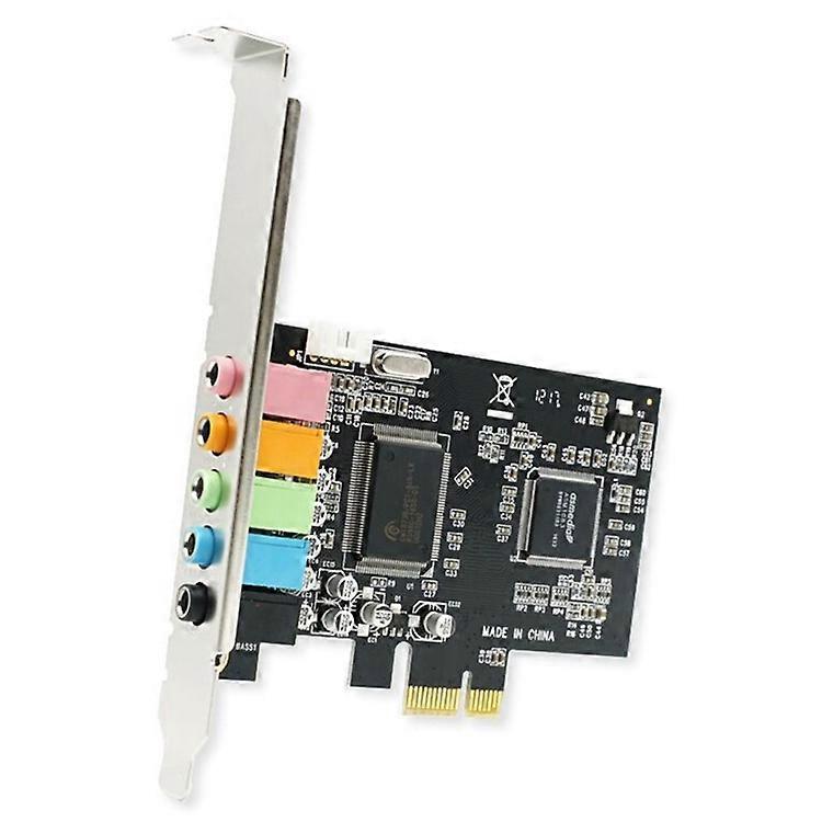 PCIe 5.1 Channels Sound Card CMI8738 Chip PCI Express Surround 3D Audio ...