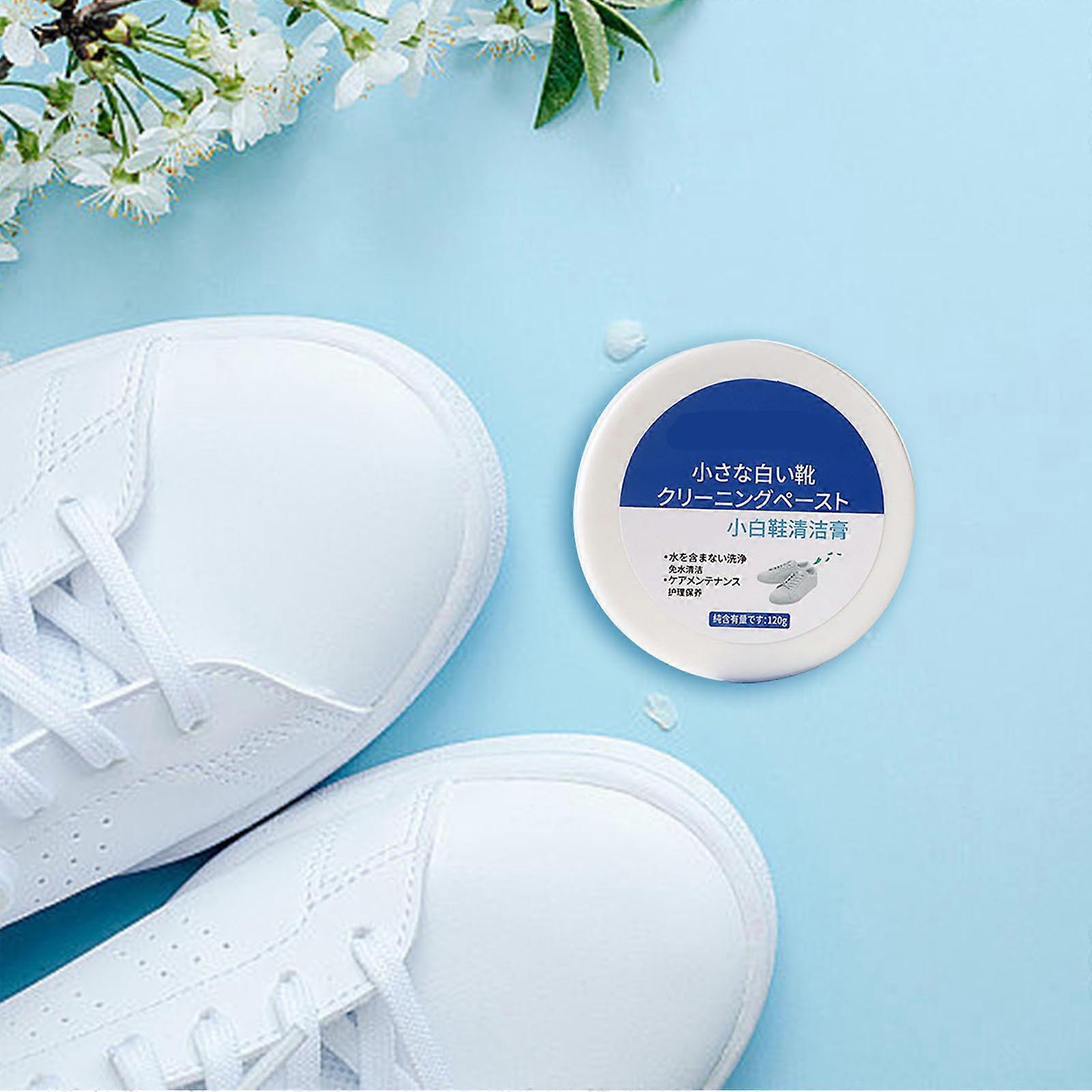 The White Shoe Cleaning Cream Has A Built-in Sponge Wipe Compact ...