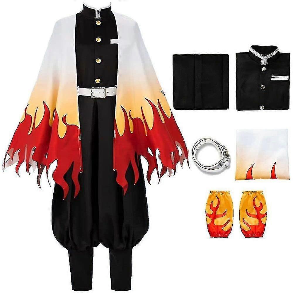 Halloween Demon Slayer Rengoku Kyoujurou Cosplay Costume Party Fancy ...