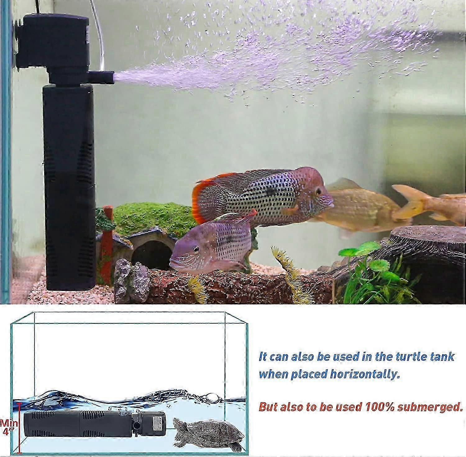 Aquarium Filter For 40-150 Gal. Tank Crystal 300gph Biochemical ...