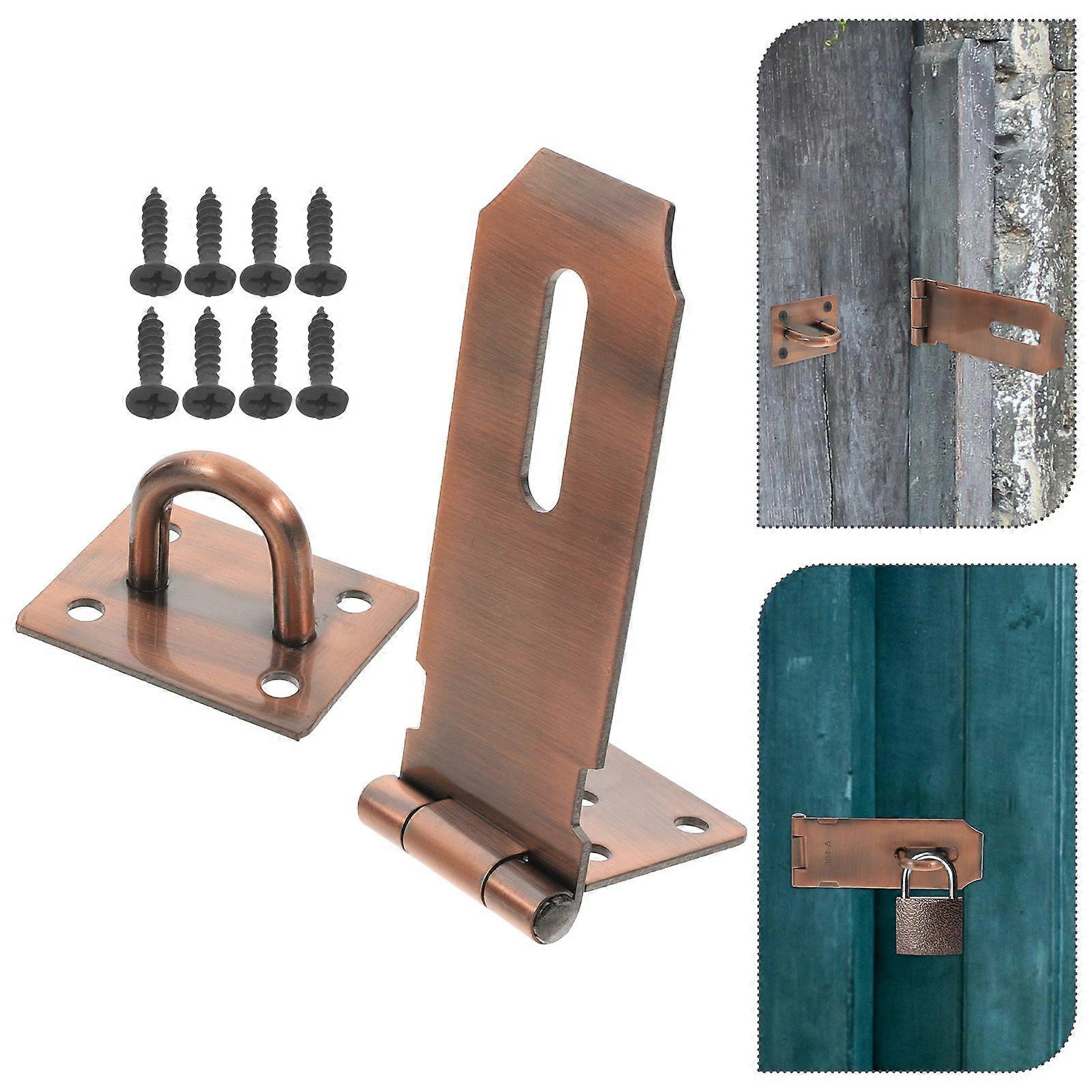 Gate Lock Hasp Secure Latch Safe Locking Hasp Heavy Duty Stainless ...