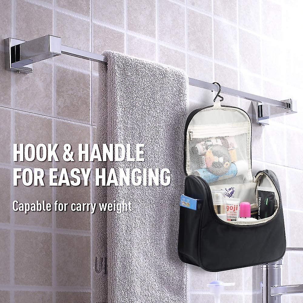 Toiletry Bag To Hang Up, Wash Bag, Cosmetic Bag With Hooks - For Travel ...