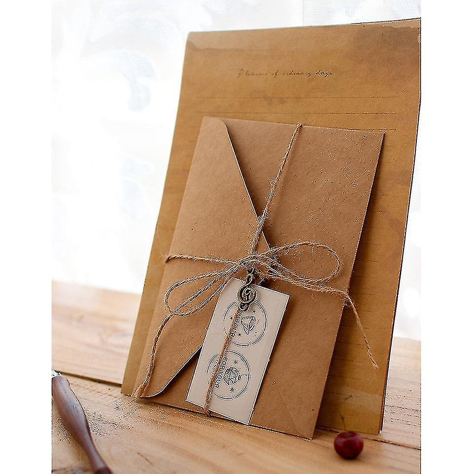 12 Pcs Vintage Kraft Paper Writing Paper European Style Paper For ...