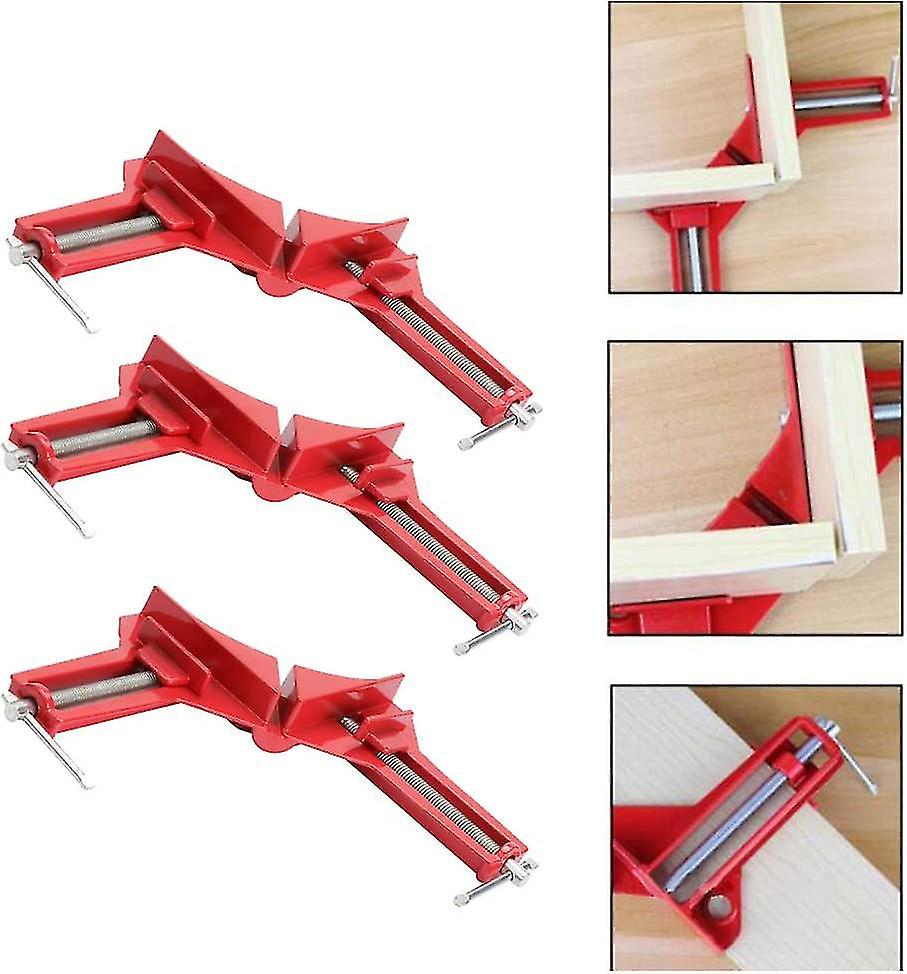 4 Pack Woodworking Corner Clamps, 90 Degree Right Angle Adjustable Wood ...