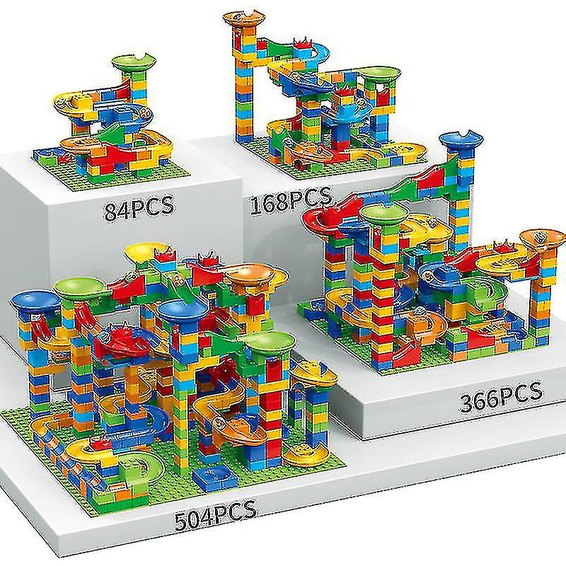 84-504pcs Small Size Marble Race Run Blocks Maze Ball Track Building ...