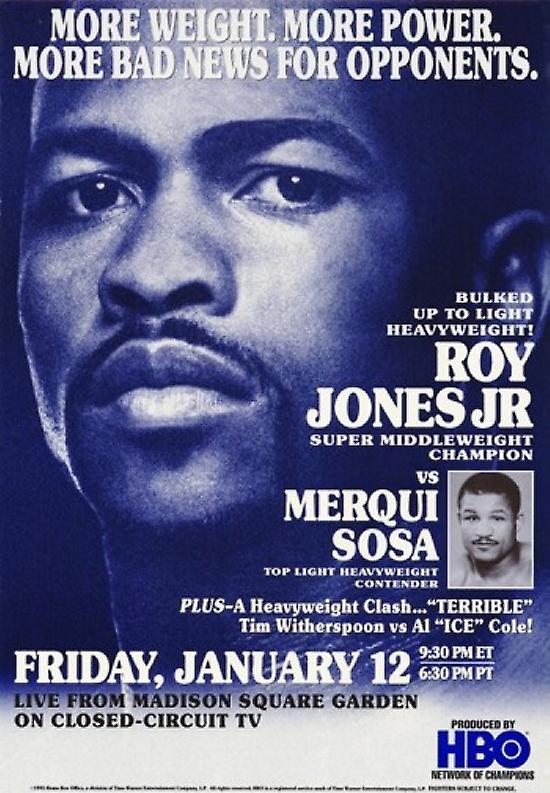 Roy Jones Jr. Vs Merqui Sosa Movie Poster (11 x 17) | Fruugo FR