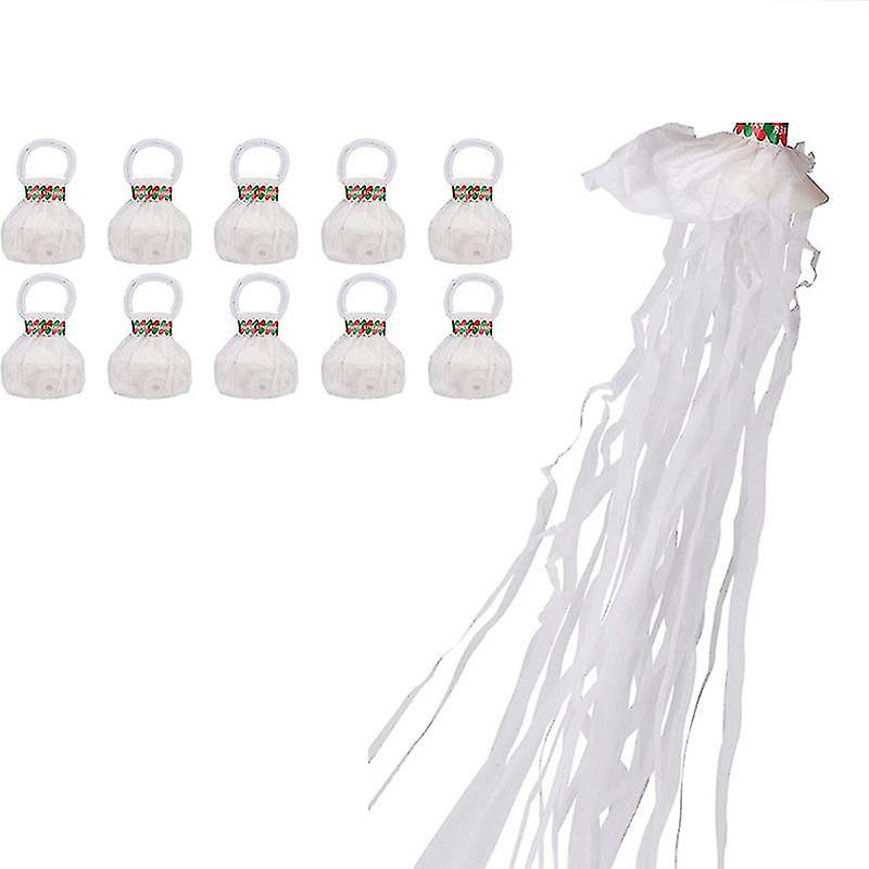 10 Pack No Mess Streamer Poppers Pop Out Streamers Hand Throw Wedding ...