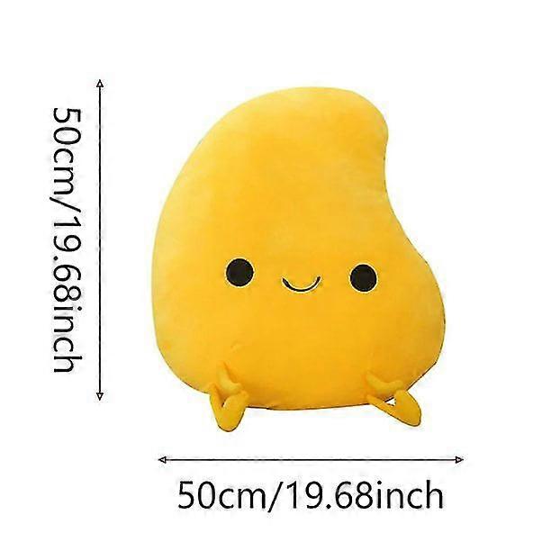 19.6" Fruit Super Soft Stuffed Plush Toy Pillow Cute 50cm Mango Cute ...