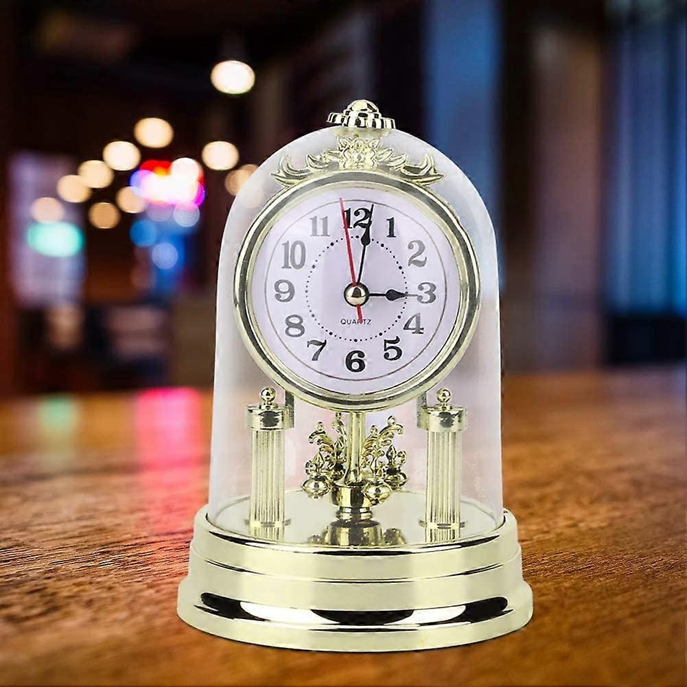 Table Clocks, European Retro Style Living Room Clock, Digital Alarm ...