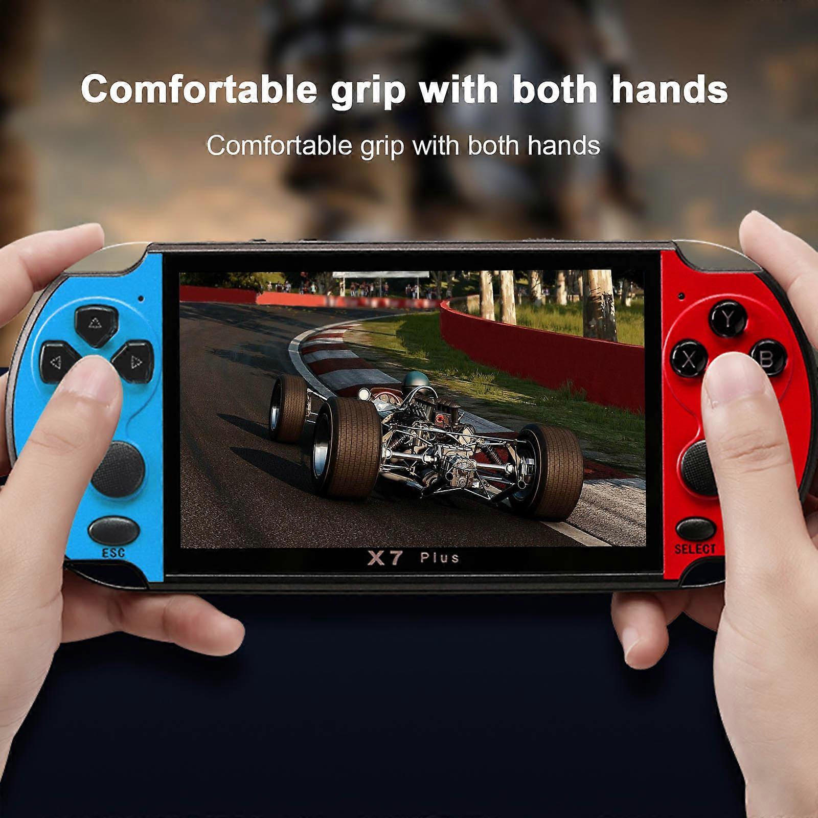 5.1inch X7 Plus Video Game Console Handheld Game Players Double Rocker ...
