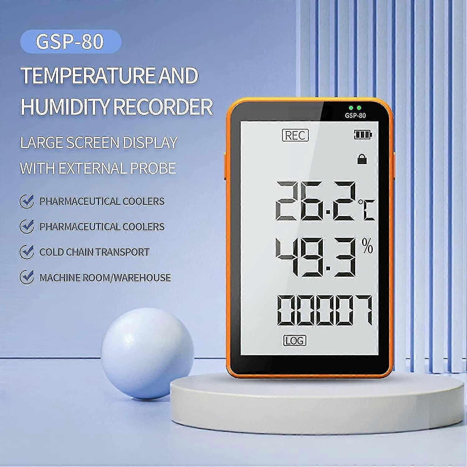 -80 Digital Temperature And Humidity Data Recorder Removable Buffer ...