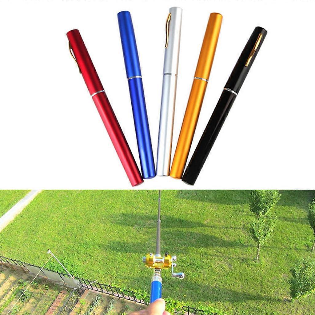 Mini Telescopic Portable Pocket Fish Pen Aluminum Alloy Fishing Rod ...