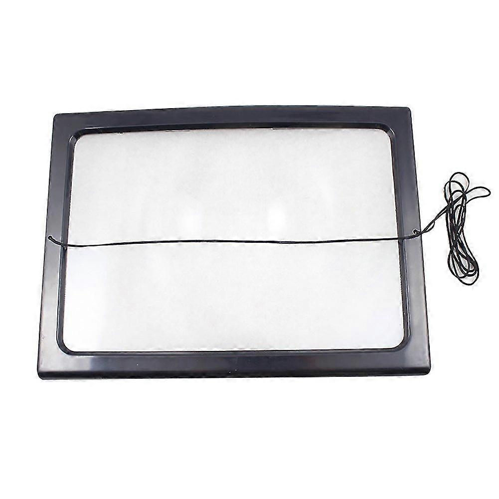 A4 Desktop Magnifying Glass Hand-free Rectangular Full-page Magnifier 4 ...
