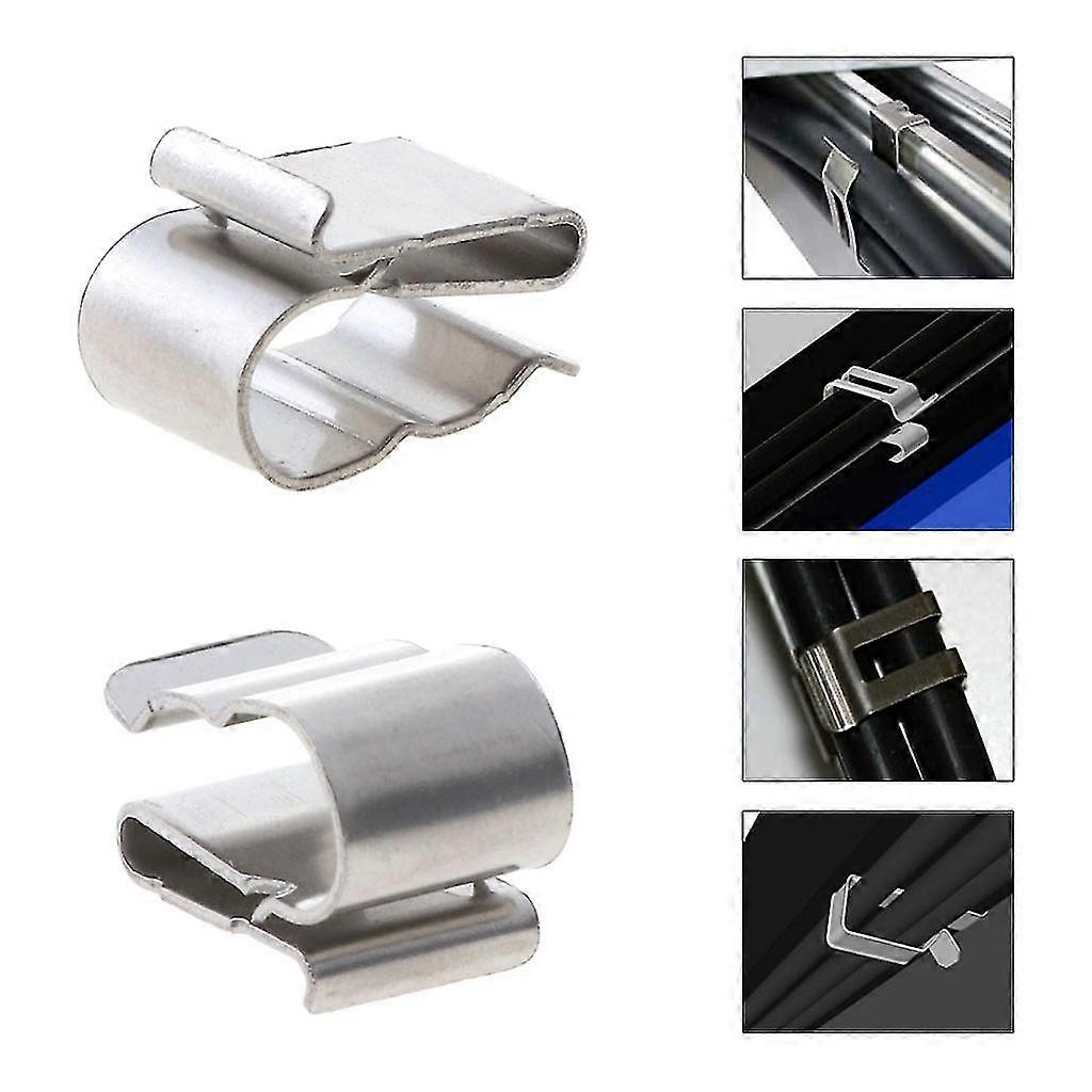 50pcs 2x6mm Stainless Steel Solar Pv Cable Clip For System Mounting ...