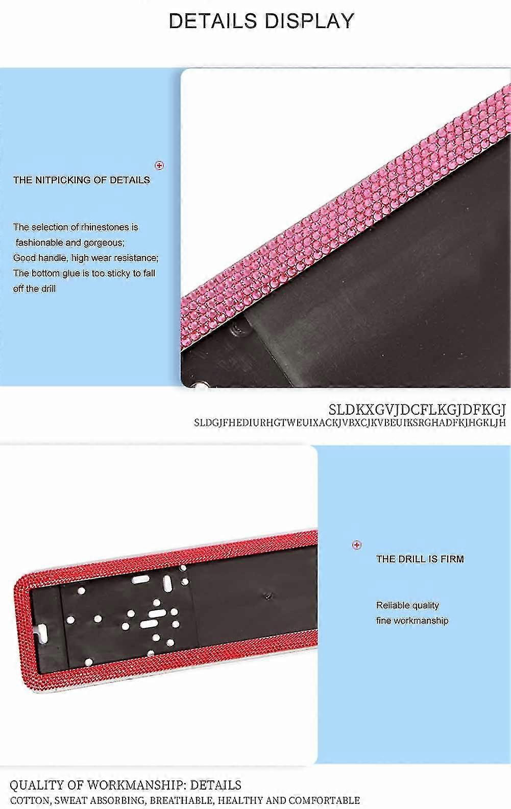 License Plate Holder Stainless Steel Personalized Front And Rear Plate ...