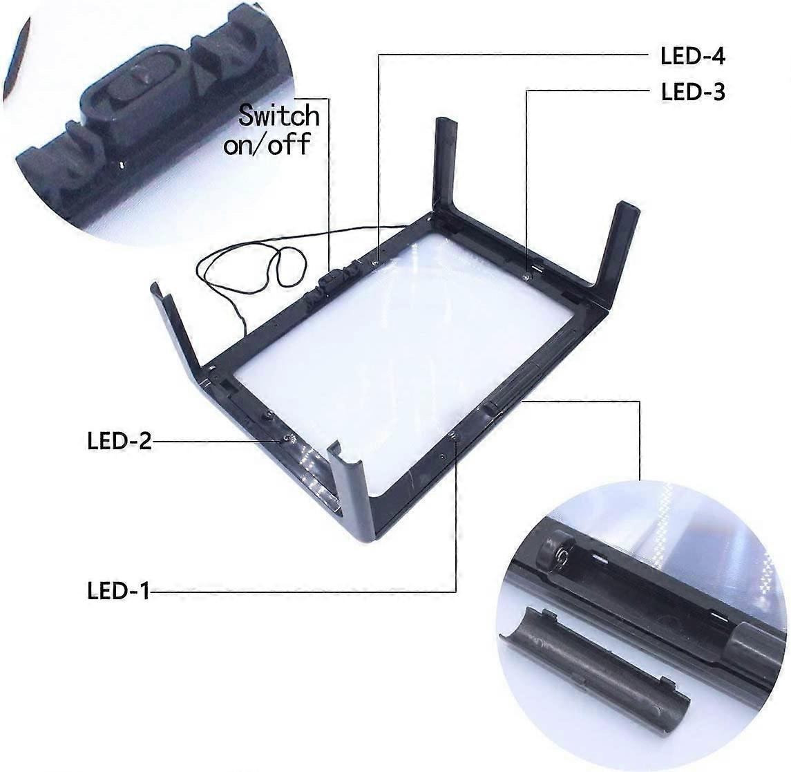 Hands Free Magnifying Glass with LED Light & Neck Cord LED Illuminated ...
