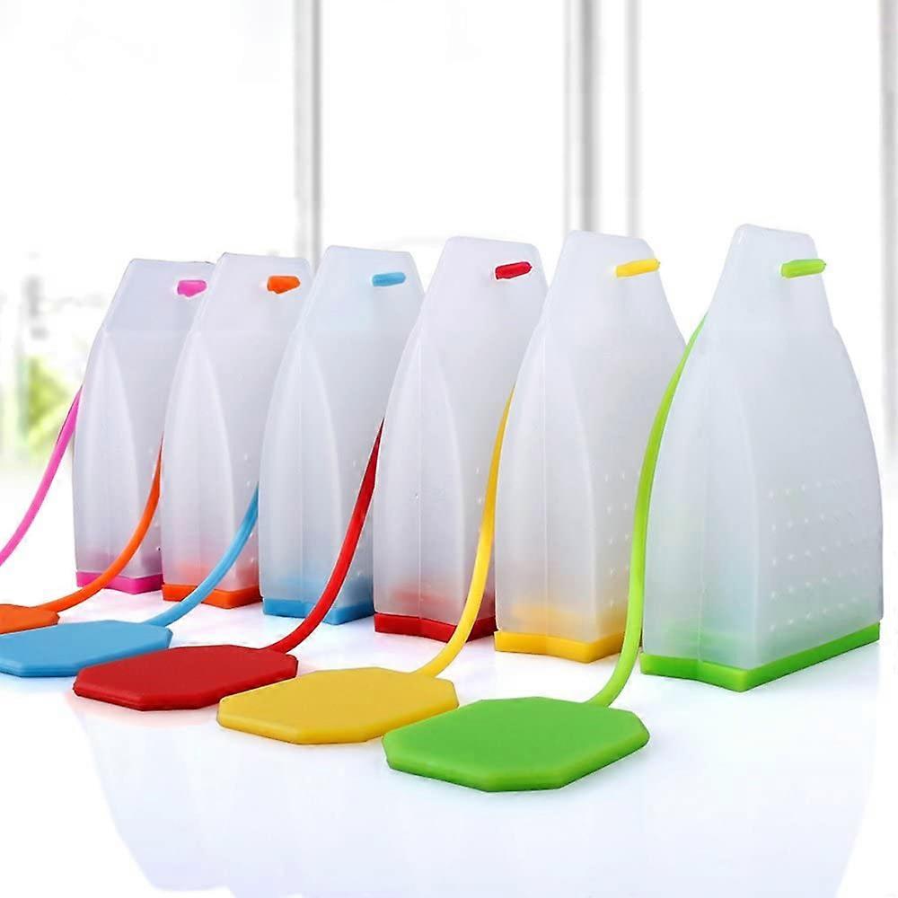 6 Pack Silicone Tea Infuser, Reusable Safe Loose Leaf Tea Bags Strainer ...