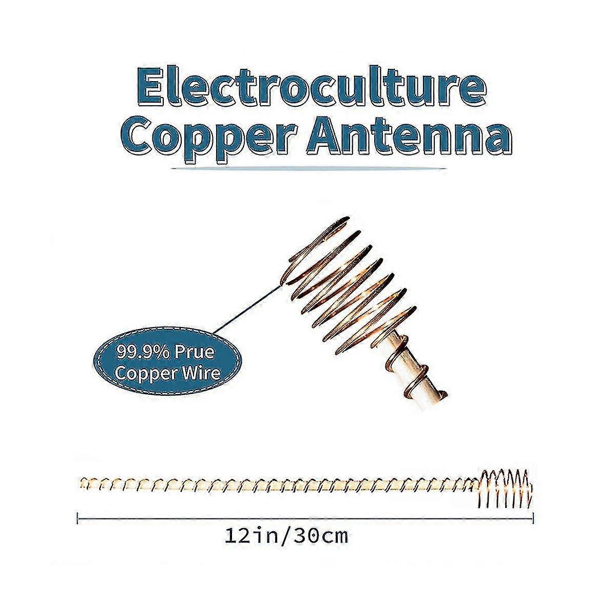 6 Pack Electroculture Gardening Copper Coil Antennas For Growing Garden ...