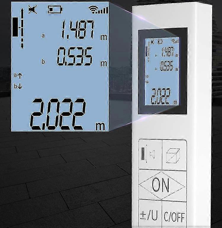 Bial Measurement Two-way Meter Ranfinder Electronic Ruler Infd ...