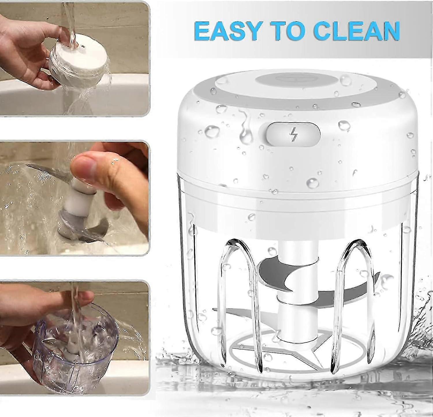 Cordless Electric Chopper, Mini Food Processor, 250ml, Easy To Clean ...