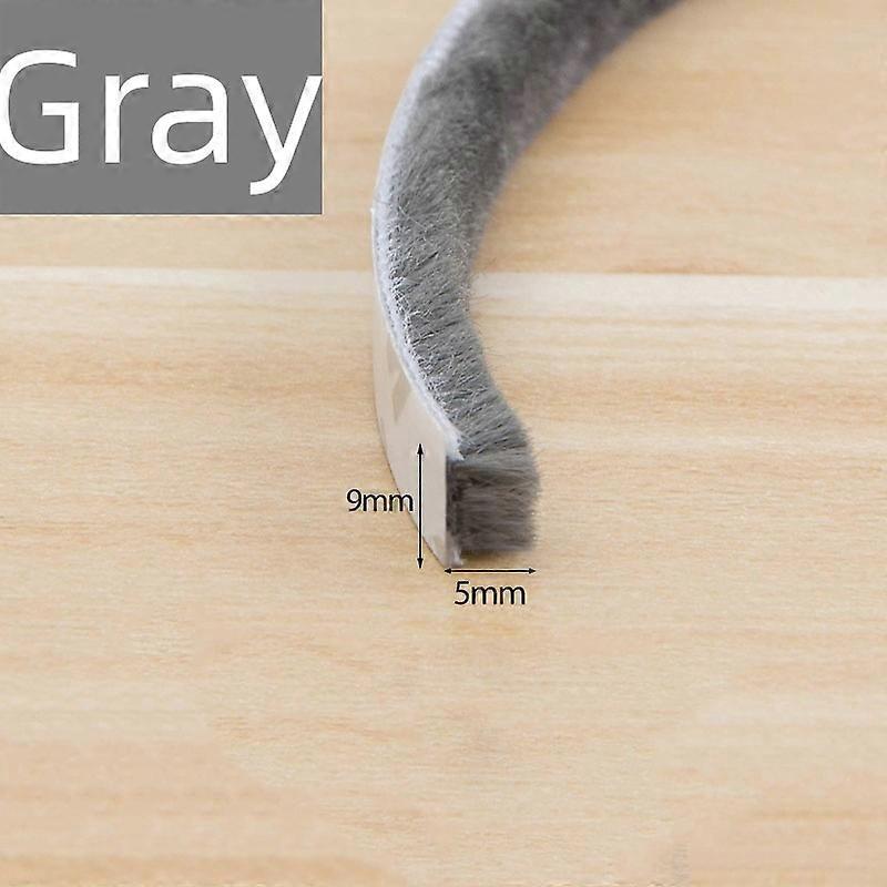 10M Brush Strip Self Adhesive Door Window Weather Stripping Sliding ...