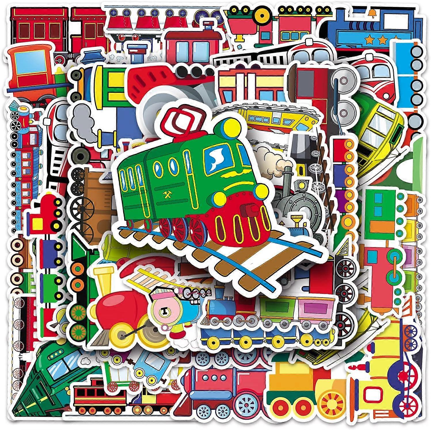 Train Stickers | 50pcs Cartoon Train Stickers for Teens, Kids, Adults ...