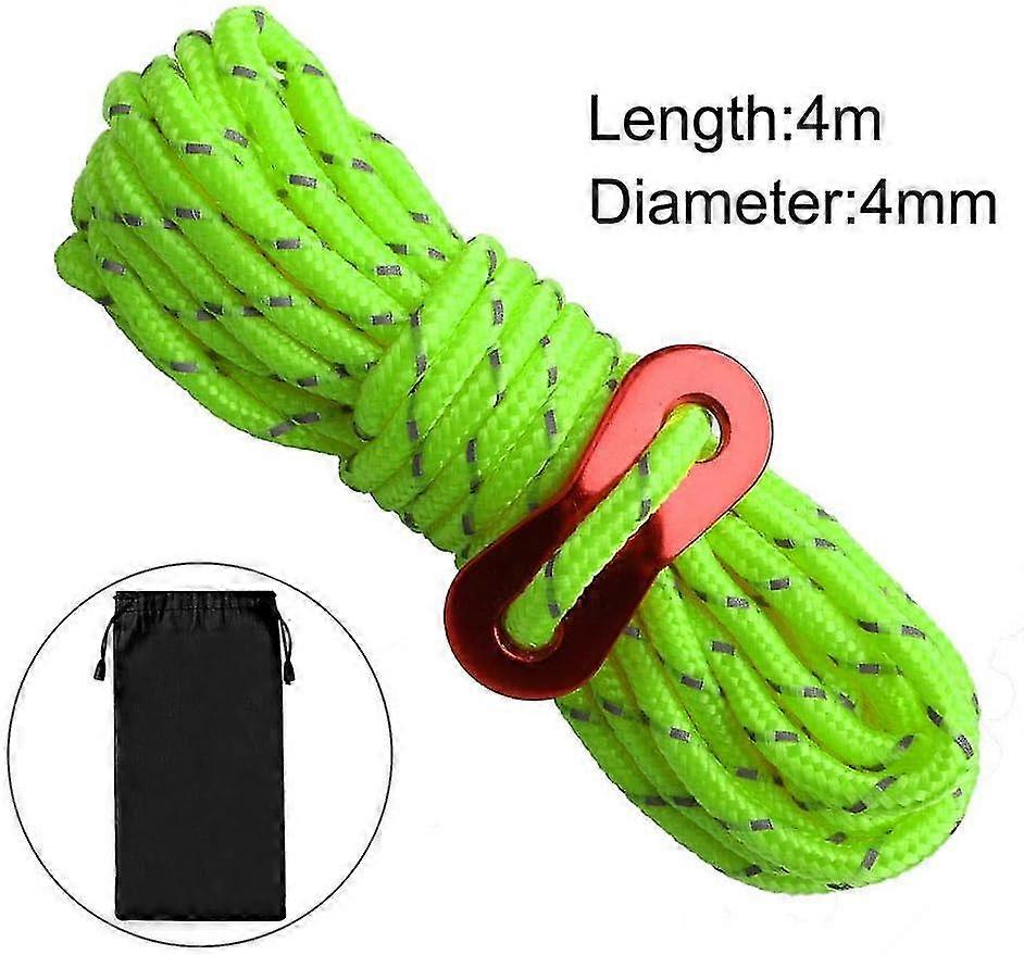 Guy Ropes 6 Pack 4mm Tent Guy Line 13 Feet Reflective Cord Guy Line ...