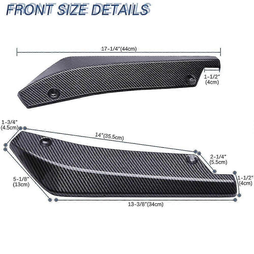 For Cadillac Escalade ATS CTS Car Rear Bumper Splitter Diffuser Canard ...