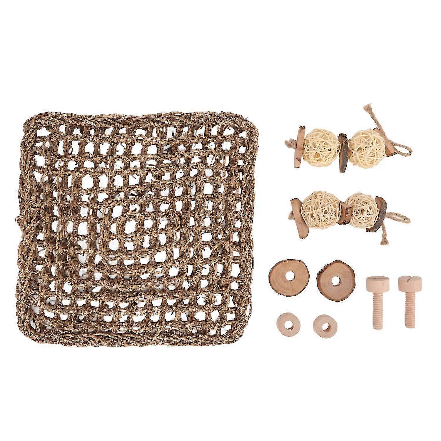 Pet Seagrass Mat Natural Woven Teeth Grinding Rabbits Bite Protector ...